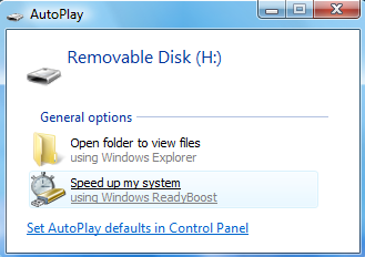 Speed up Your Windows Vista Computer with ReadyBoost