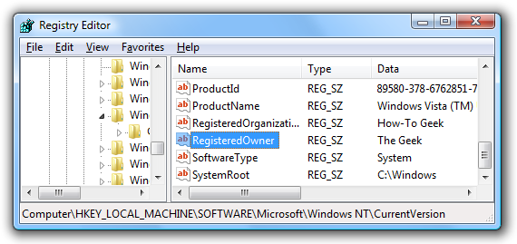 How to Change the Registered PC Owner in Any Version of Windows