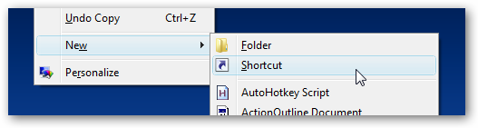 Create Shortcut Icon to Disable / Enable the Screensaver