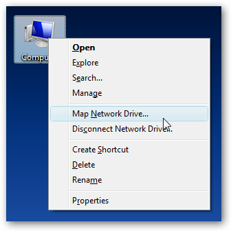 Remove "Map Network Drive" Menu Item from Windows Vista or XP