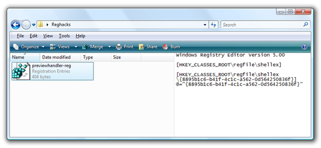 Make Windows Vista Explorer Preview Pane Work for More File Types