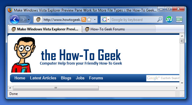 Make Firefox 3 Use Windows Vista Glass Like Internet Explorer Does