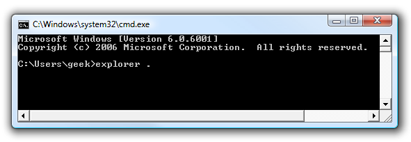 Open a File Browser From Your Current Command Prompt/Terminal Directory