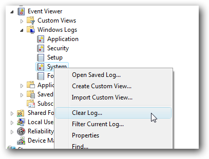 Fixing "Event Viewer cannot open the event log" When Viewing System Logs