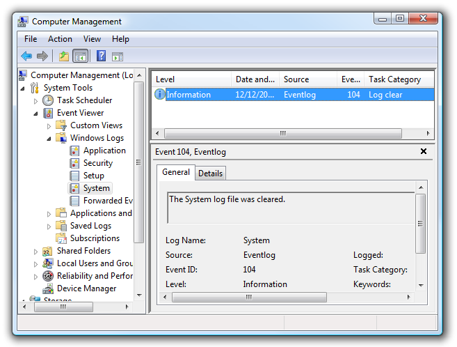 Fixing Event Viewer Cannot Open The Event Log When Viewing System Logs