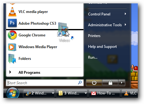 Pin Any Folder to the Vista Start Menu the Easy Way