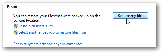 How To Use Backup and Restore in Windows 7