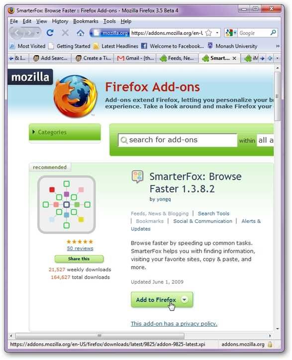 Replace Internet Explorer’s ‘Accelerators’ with SmarterFox