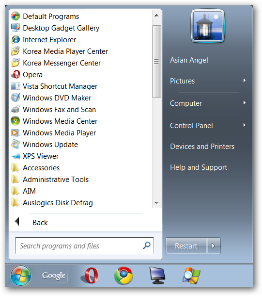 Get the Classic Start Menu in Windows 7
