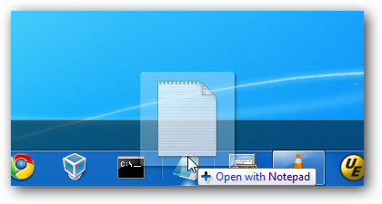 How to Drag Files to the Taskbar to Open Them in Windows 7