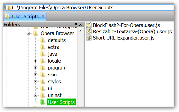 Set Up User Scripts in Opera Browser