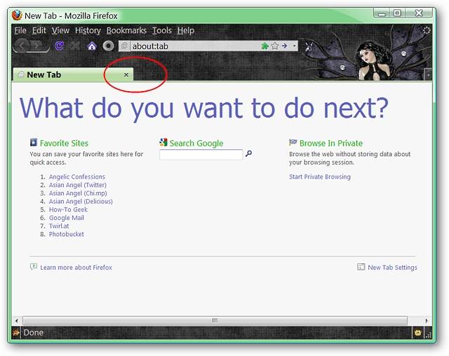 Remove the New Tab Button in Firefox