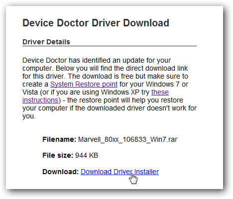 Device Doctor is a Completely Free Driver Update Scanner
