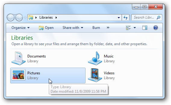 Change Your Windows 7 Library Icons the Easy Way