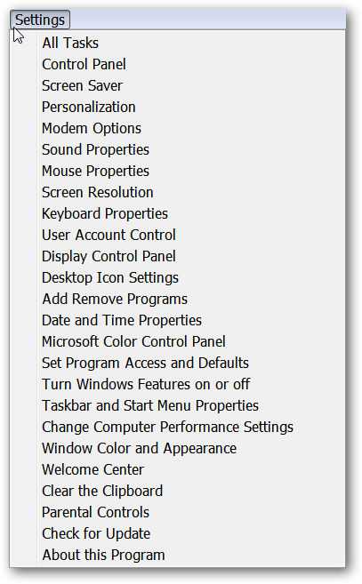 Access Windows 7 System Settings the Easy Way