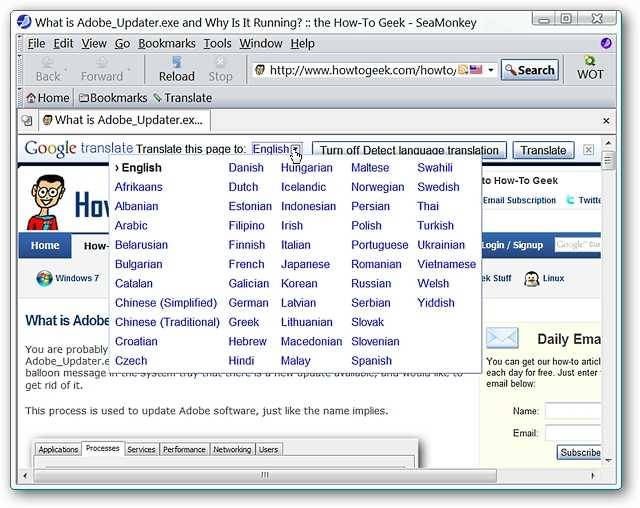 Add a Google Translation Bar to Your Favorite Browser