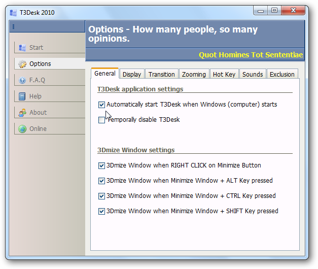 Manage Applications In a 3D Desktop Environment with T3Desk