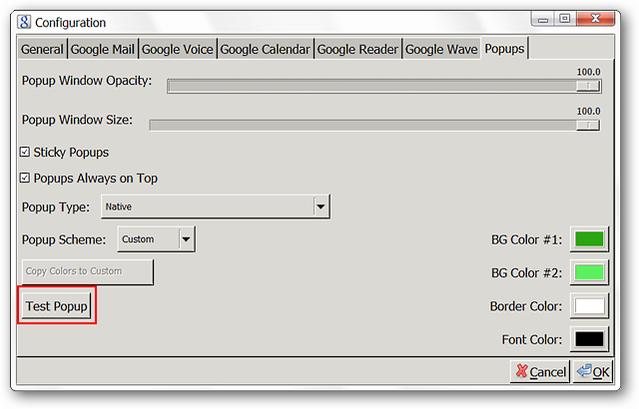 Monitor Google Services from the System Tray