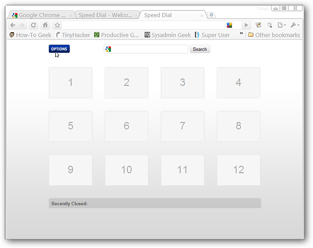 Replace Google Chrome’s New Tab Page with Speed Dial
