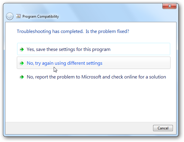 Using Program Compatibility Mode in Windows 7
