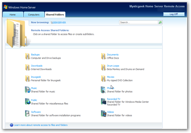 Setup Remote Access in Windows Home Server