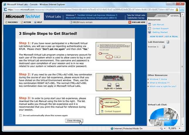 Test Drive Windows 7 Online with Virtual Labs