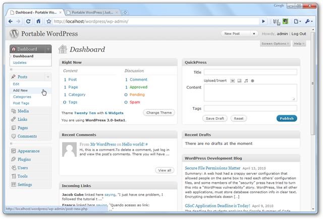 Turn a Flash Drive Into a Portable Web Server