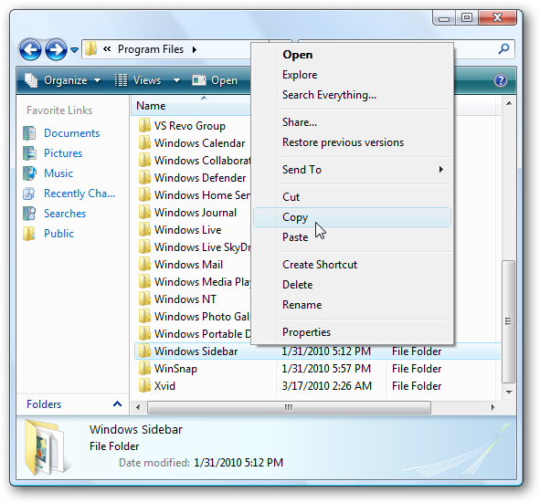 Add the Vista Style Sidebar Back to Windows 7