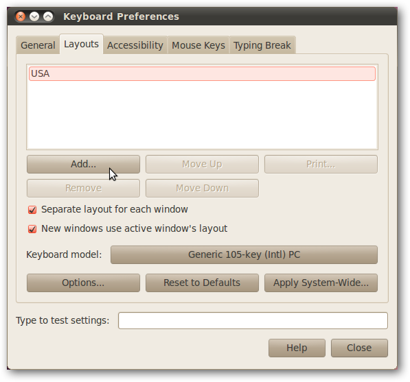 Add Keyboard Input Language to Ubuntu