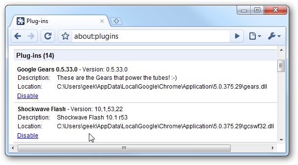 Disable the Old Adobe Flash Plugin in Google Chrome