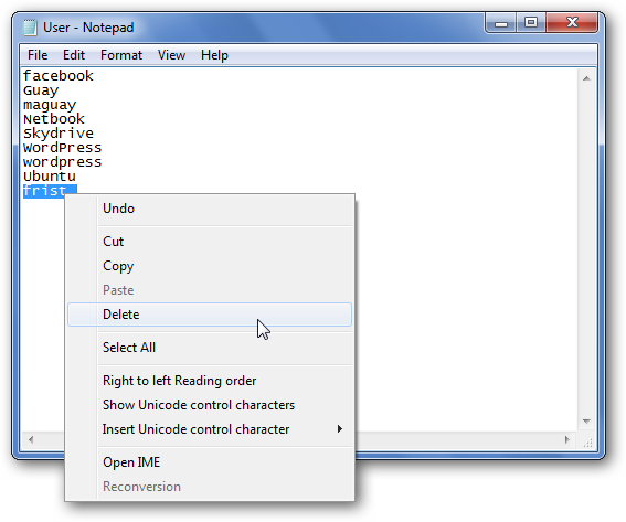Edit the Windows Live Writer Custom Dictionary