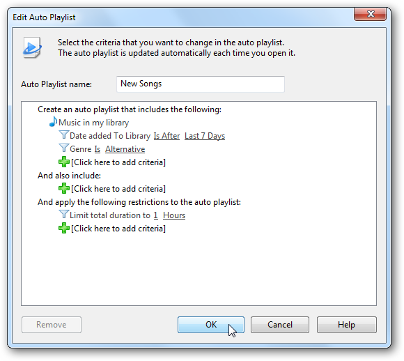 How to Create Auto Playlists in Windows Media Player 12