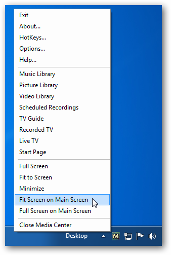 Enable Full Screen Mode in Media Center Without Trapping the Mouse