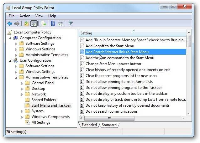 How to Search the Internet from the Start Menu in Windows 7
