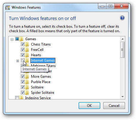 Quick Tip: Turn Off Games in Windows 7