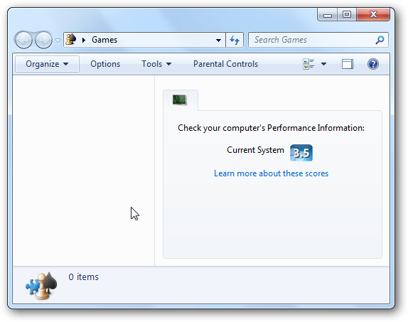 Quick Tip: Turn Off Games in Windows 7