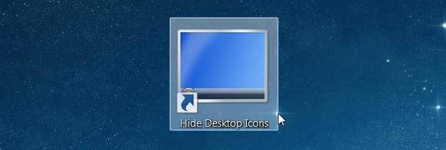 Create a Shortcut or Hotkey to Turn the Desktop Icons On or Off