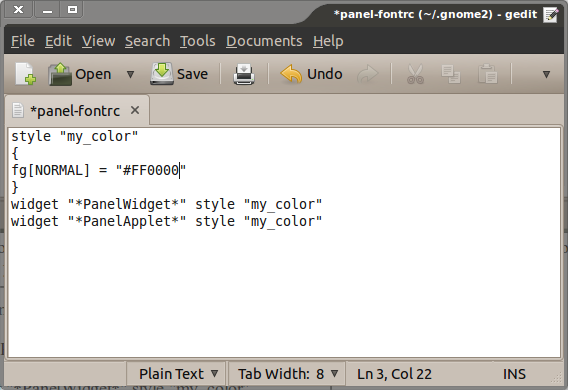 How to Customize Fonts and Colors for Gnome Panels in Ubuntu Linux