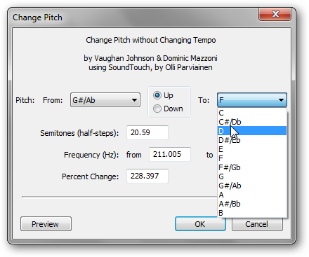 How To Change the Pitch and Tempo of an Audio Track Independently