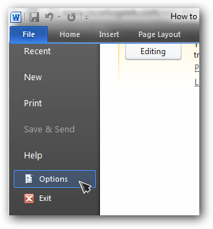 Enable Editing for All Office 2010 Documents by Disabling Protected View