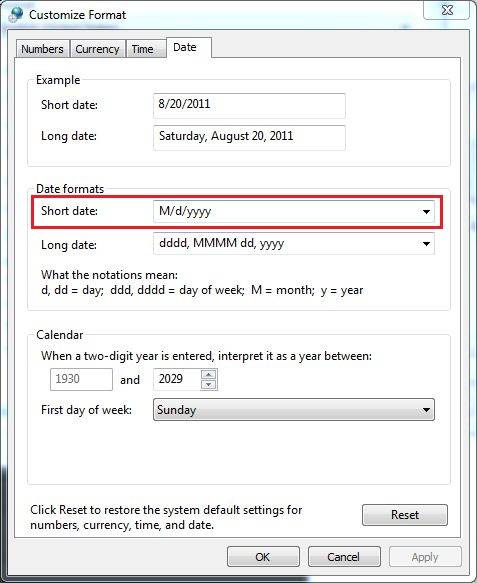 How to Customize the Date Format in the Windows 7 Taskbar