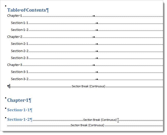 Create a Master Document in Word 2010 from Multiple Documents