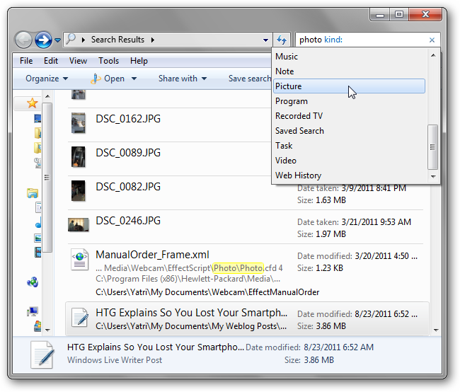 Learn How to Use Windows 7's Advanced Search Operators