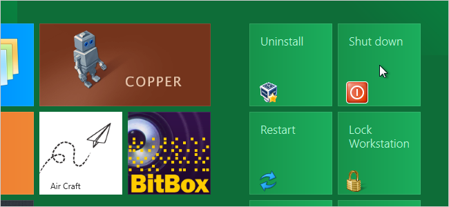 How to Add Shutdown / Restart / Sleep to the Windows 8 Metro Start Screen