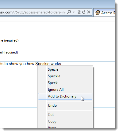 Add Spell Checking to Internet Explorer 9