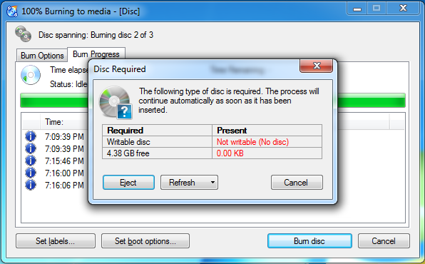 How to Burn Data Across Multiple DVD or CD Discs