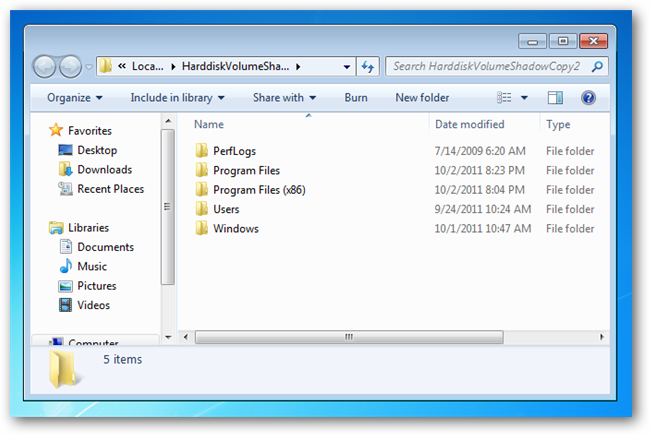 How to Mount a System Restore Point to Restore a Single File