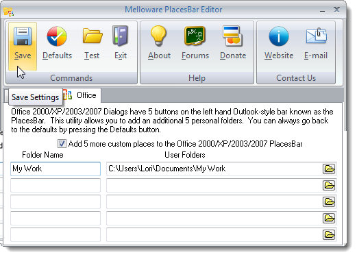 How to Customize the File Open/Save Dialog Box in Windows