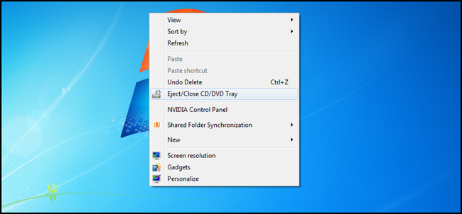 How to Eject Your CD/DVD Drive From the Desktop Context Menu
