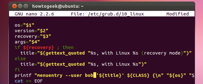 How to Password Protect Ubuntu's Boot Loader